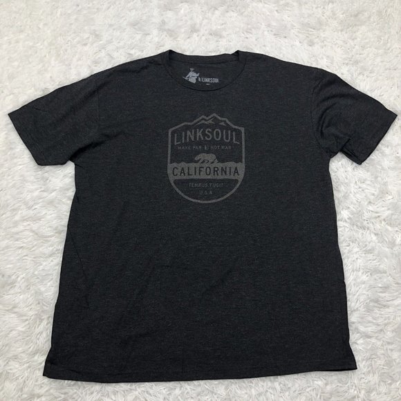 Linksoul | Shirts | Linksoul Golf Par Not War Large Graphic Tshirt Gray ...